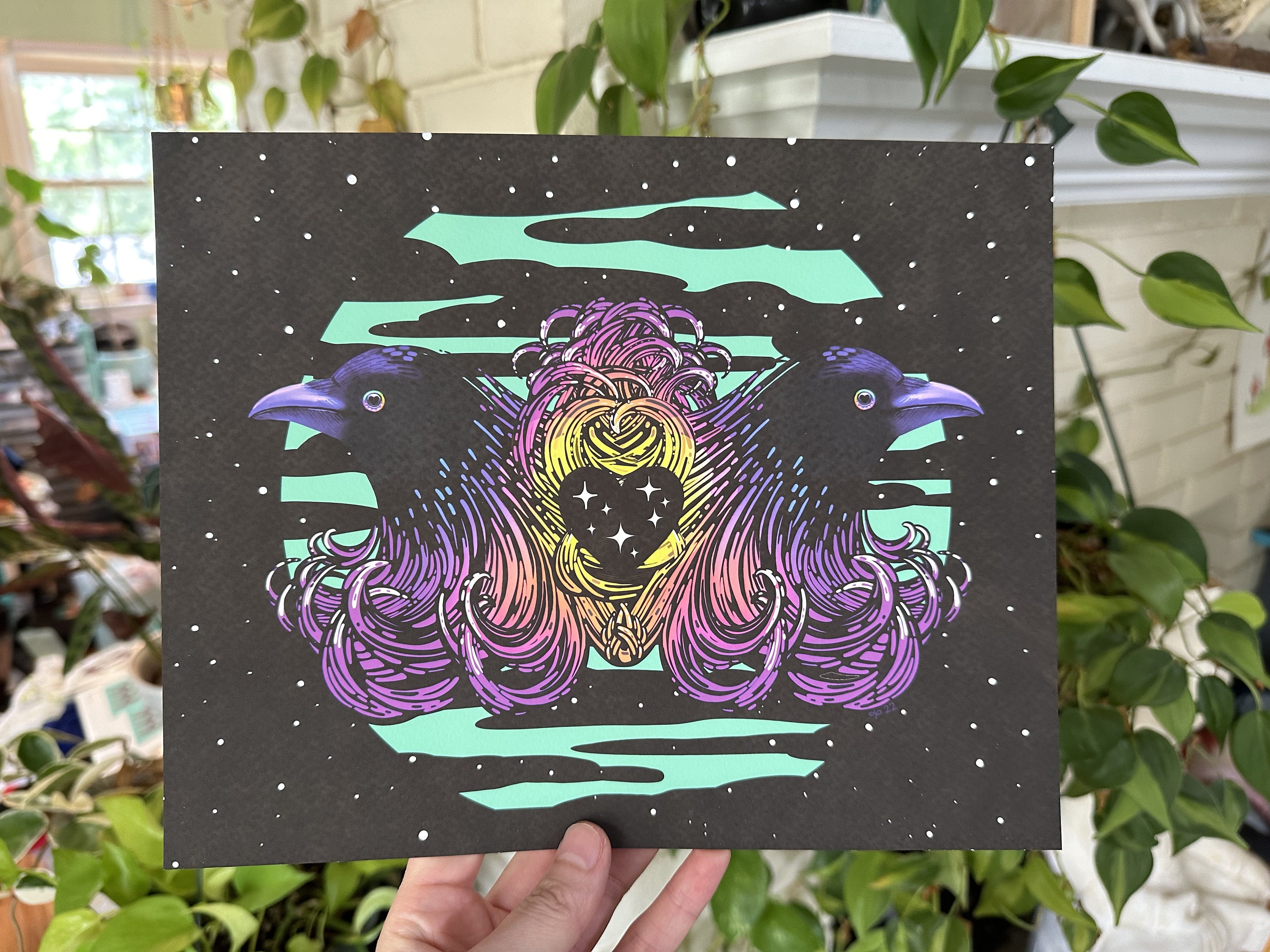 Magic Crows Art Print - Etsy