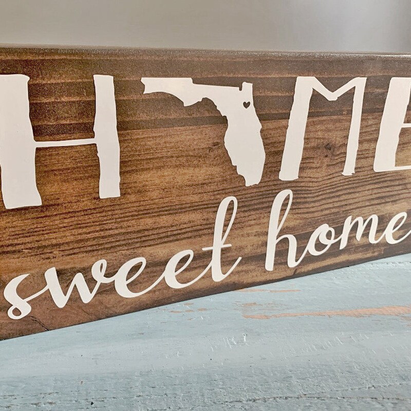 Home State Sign - Etsy