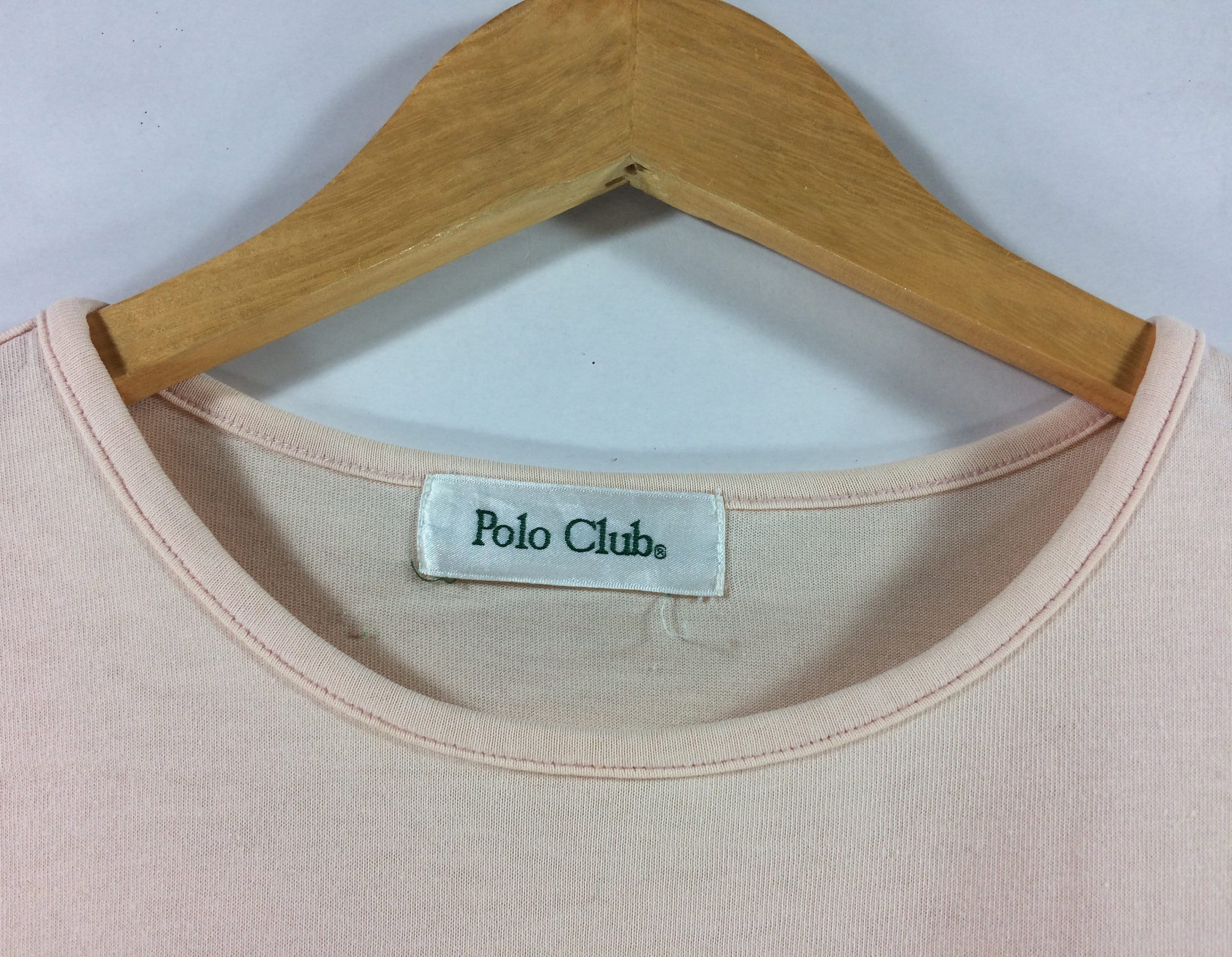 Vintage Polo Club Big Logo High Fashion Streetwear 90s Hip Hop Style T ...