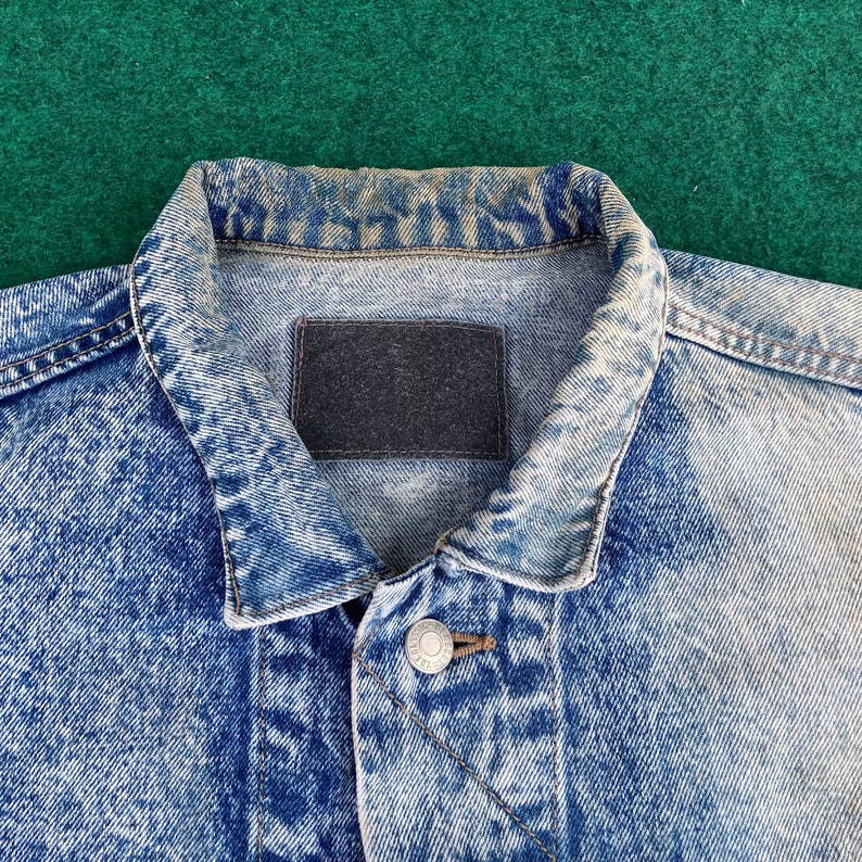 Vintage Denim Button Fly Blue Denim 90s Streetwear Jacket - Etsy