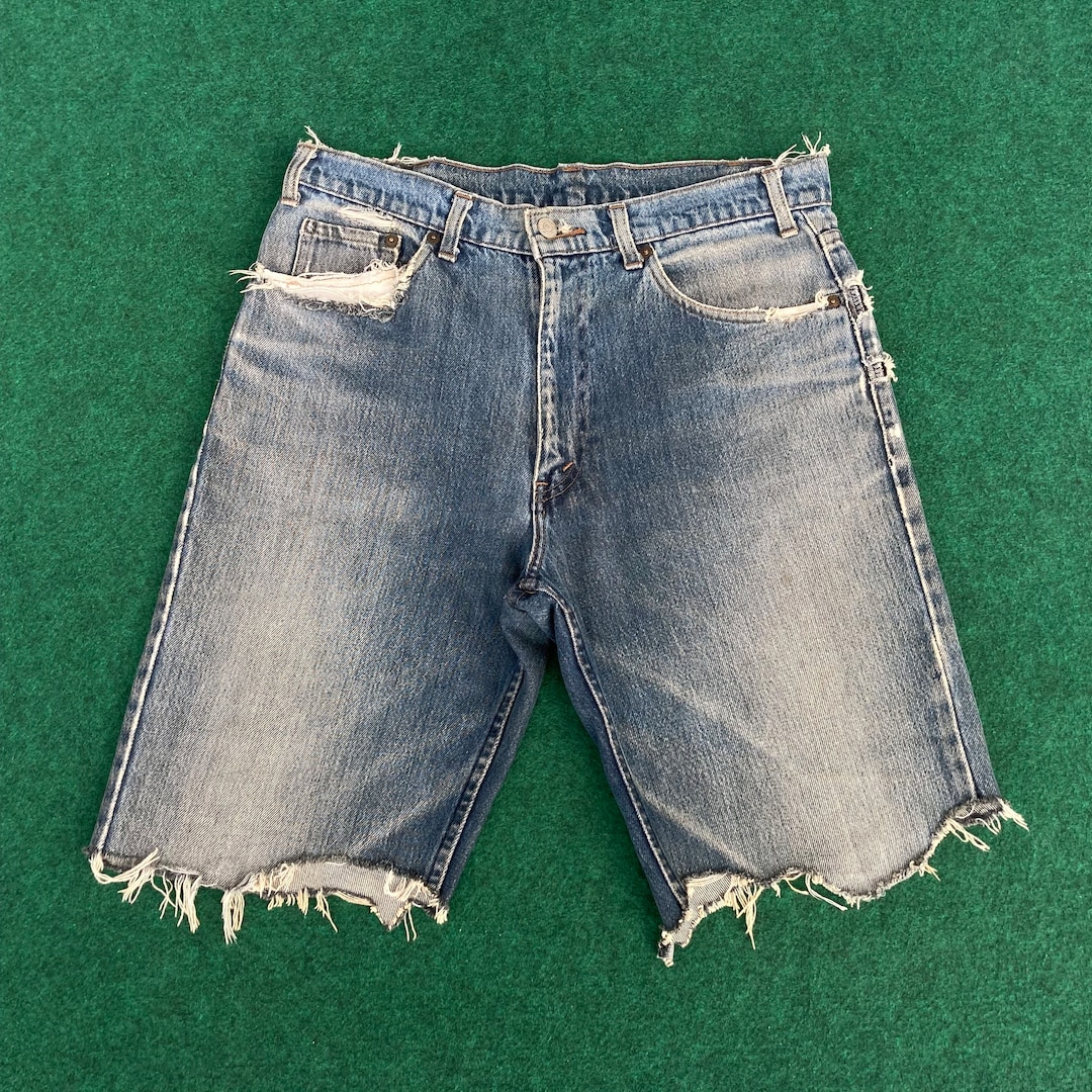 Vtg Levis Short Distressed Jorts Ripped Sz 32 Punk Grunge Jeans - Etsy