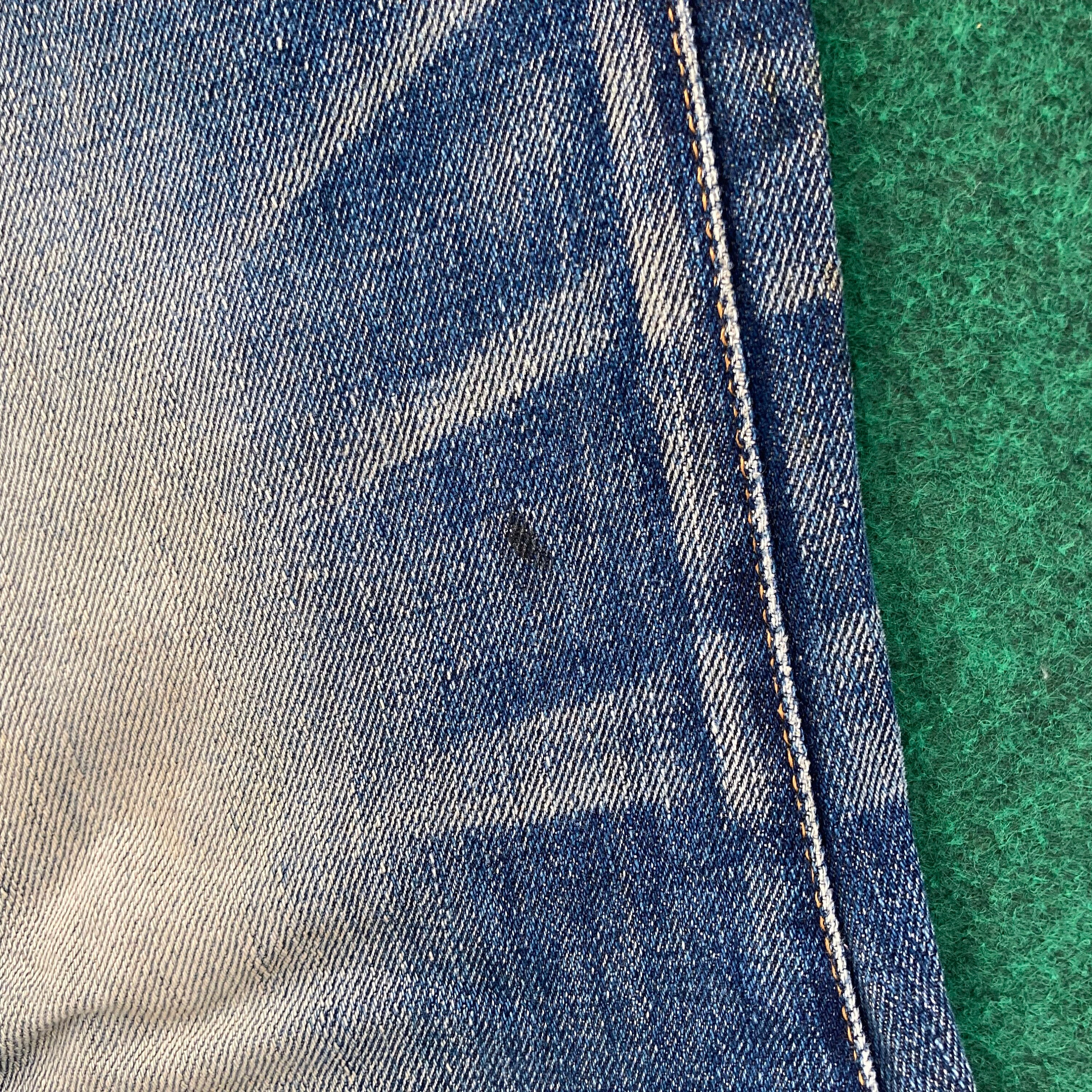 VANQUISH JAPAN Denim Paint Faded Made in Japan Honeycomb VANQUISH JAPAN Denim Paint Faded Made in Japan Honeycomb