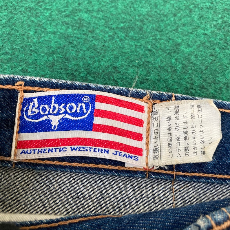Vintage Bobson Denim Bootcut 26 Wide Flared Faded Jeans - Etsy