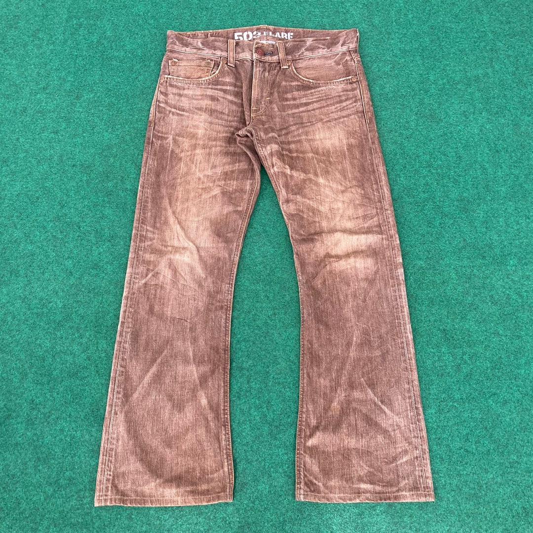 Vtg Edwin 503 Flared Denim Bootcut Punk 33 Grunge Jeans - Etsy