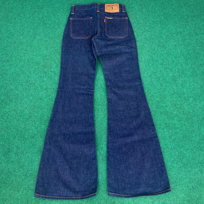 Vintage Bis Wan Blue Denim Wide Flare 90s 80s Sz 26 Bootcut Jeans - Etsy