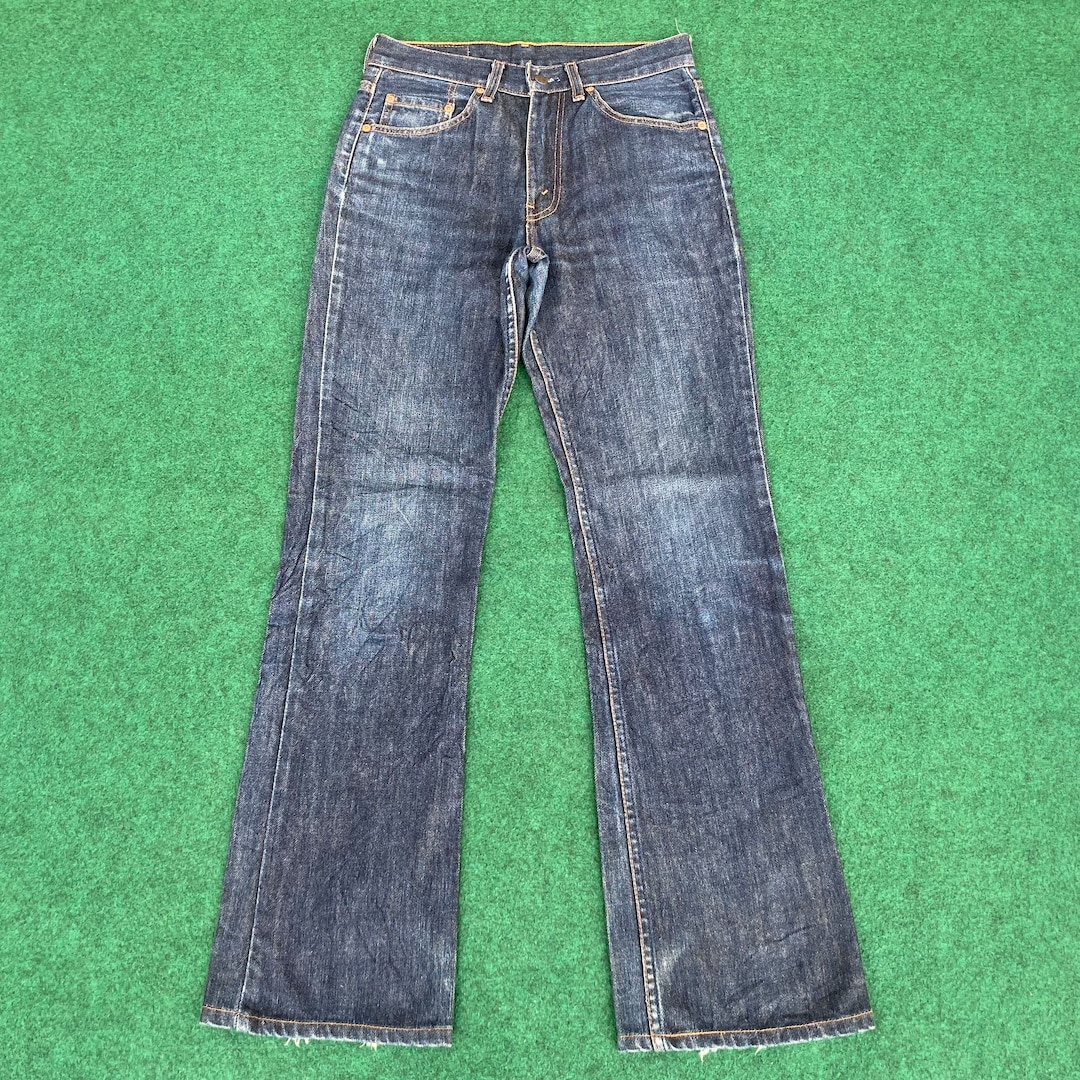 Vintage Levis 517 Ripped Distressed Denim Bootcut Punk 28 Grunge Jeans ...