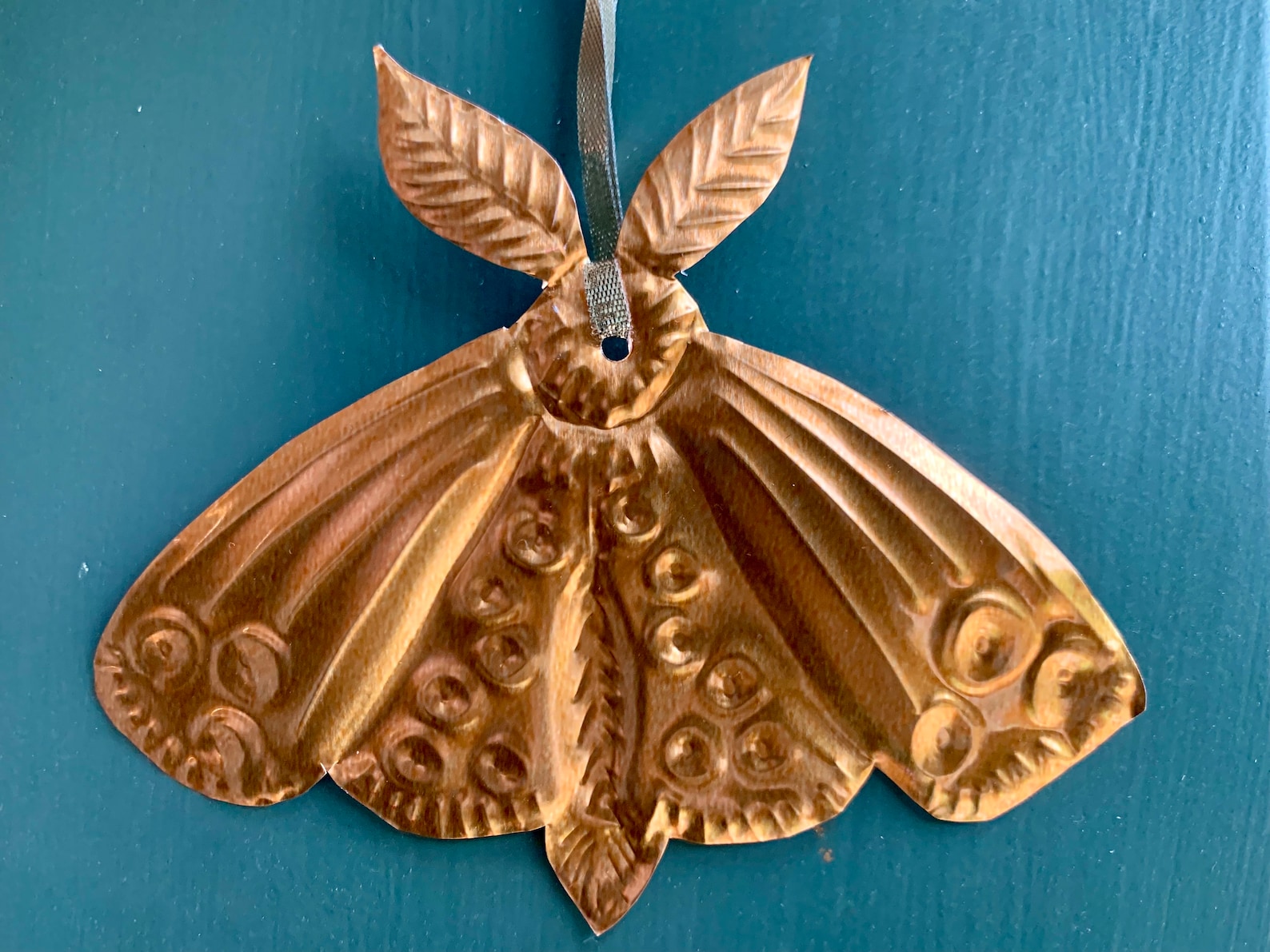Moth Handmade Embossed Pressed Copper or Tin Wall Decoration - Etsy