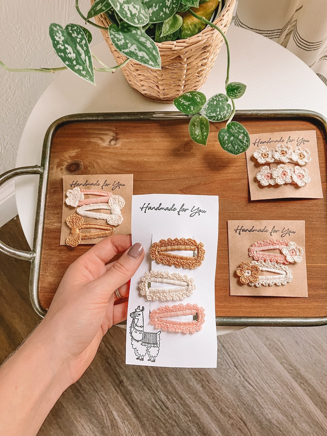 Crochet Hair Snap Pattern Hair Clip Crochet Hair Accessories - Etsy