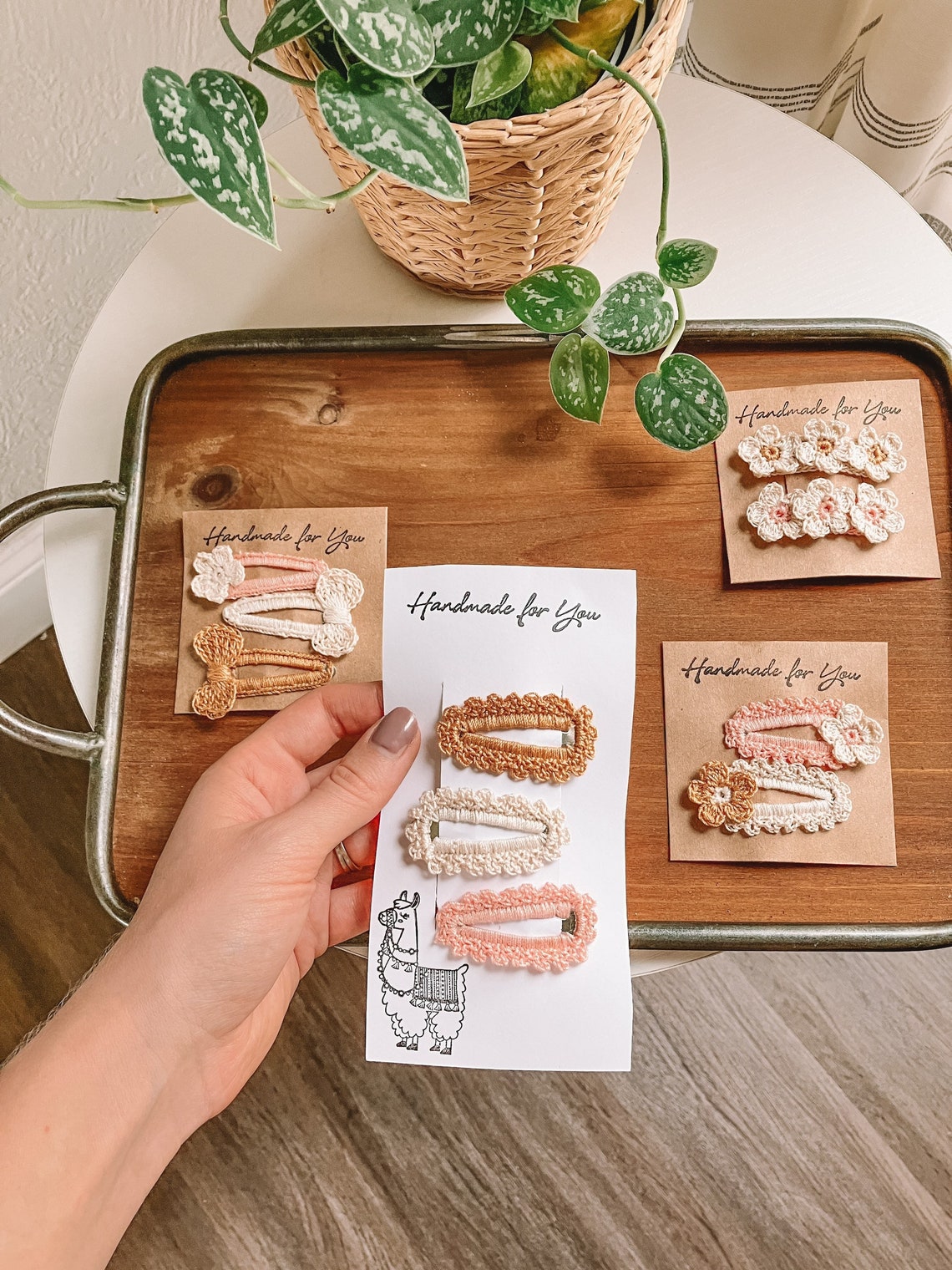 Crochet Hair Snap Pattern Hair Clip Crochet Hair Accessories - Etsy