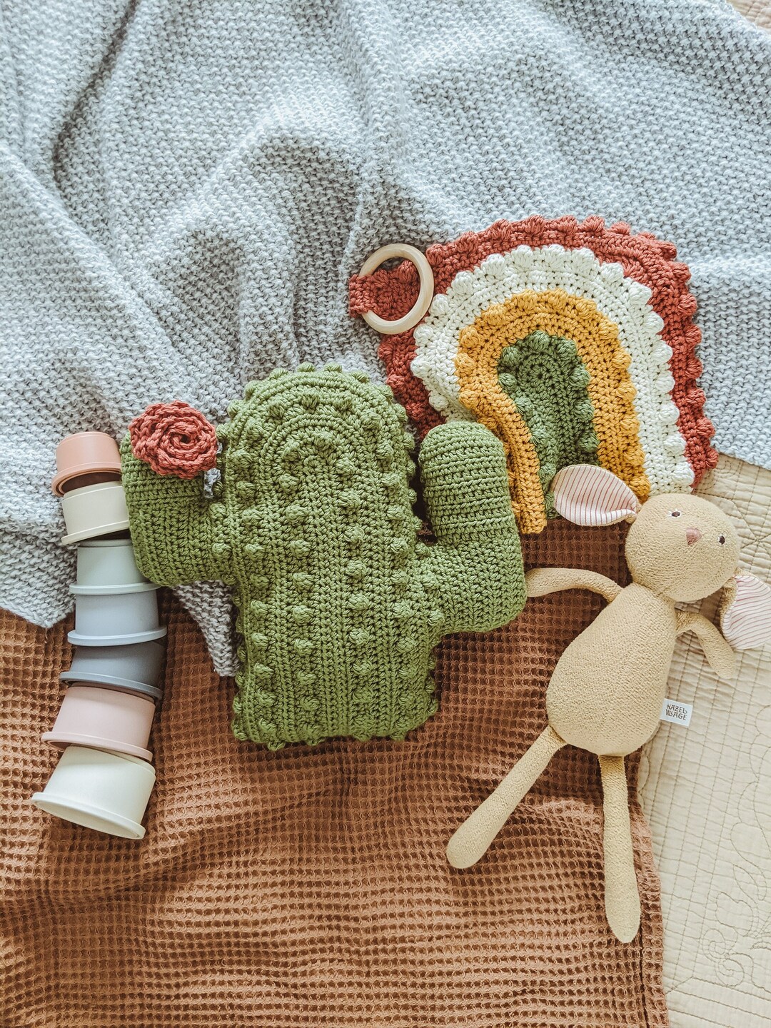 Crochet Stuffed Cactus Pillow Pattern - Etsy