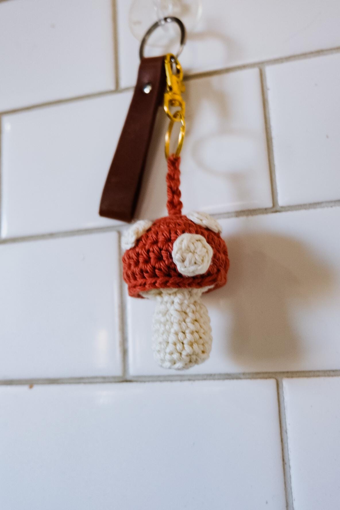Crochet Mushroom Keychain Pattern - Etsy
