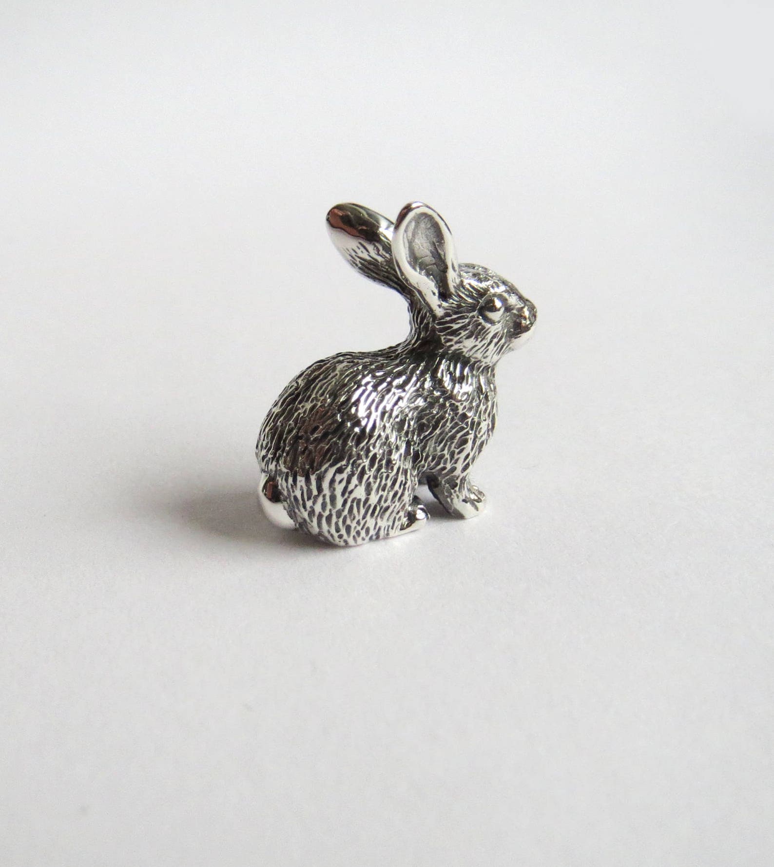 Rabbit Figurine Solid Silver Gift - Etsy