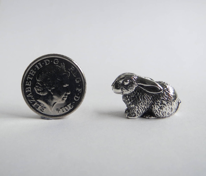 Rabbit, Solid Silver Figurine - Etsy