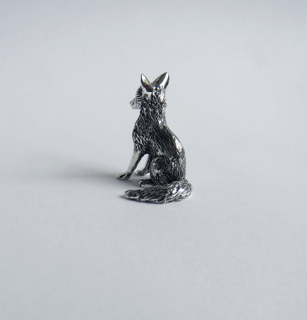 Silver Fox Ornament - Etsy