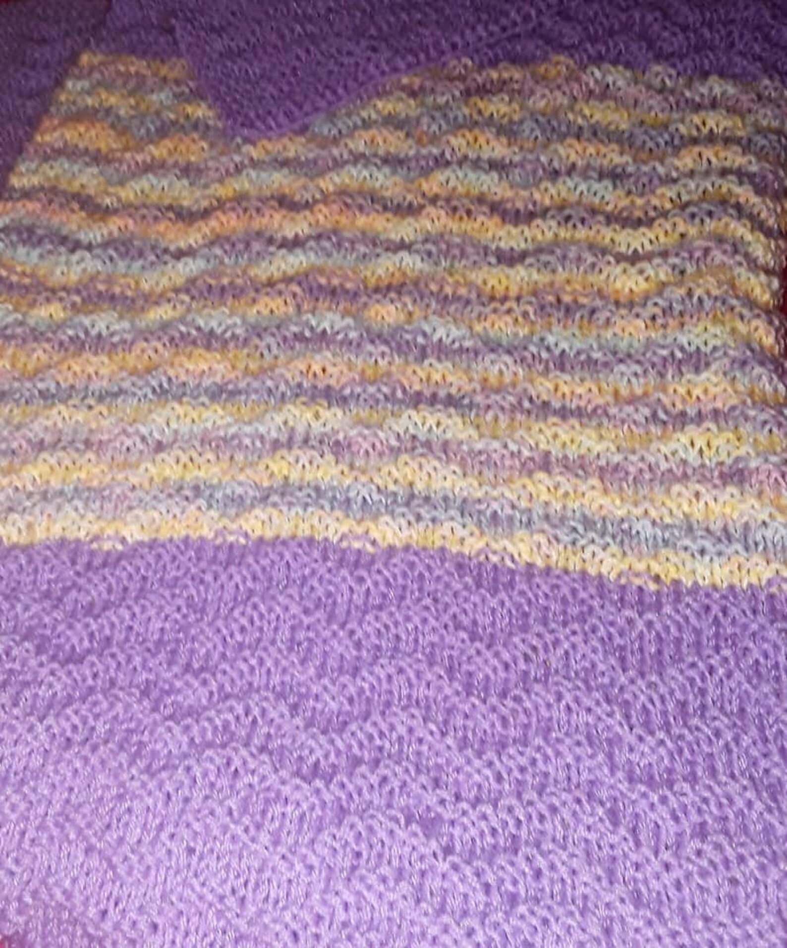 Ripple Stitch Two Color Afghan - Etsy