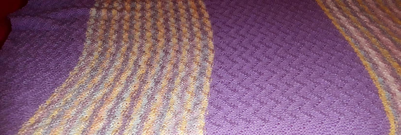 Ripple Stitch Two Color Afghan - Etsy