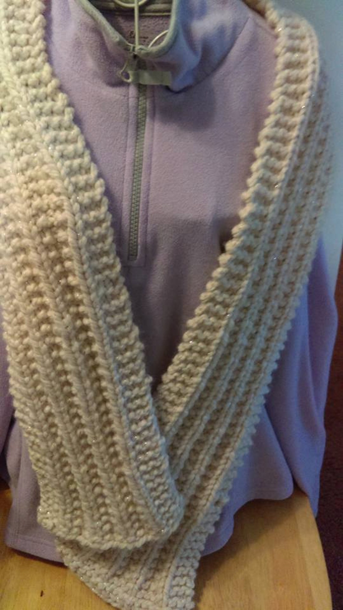 Seeded Rib Stitch Scarf Set - Etsy