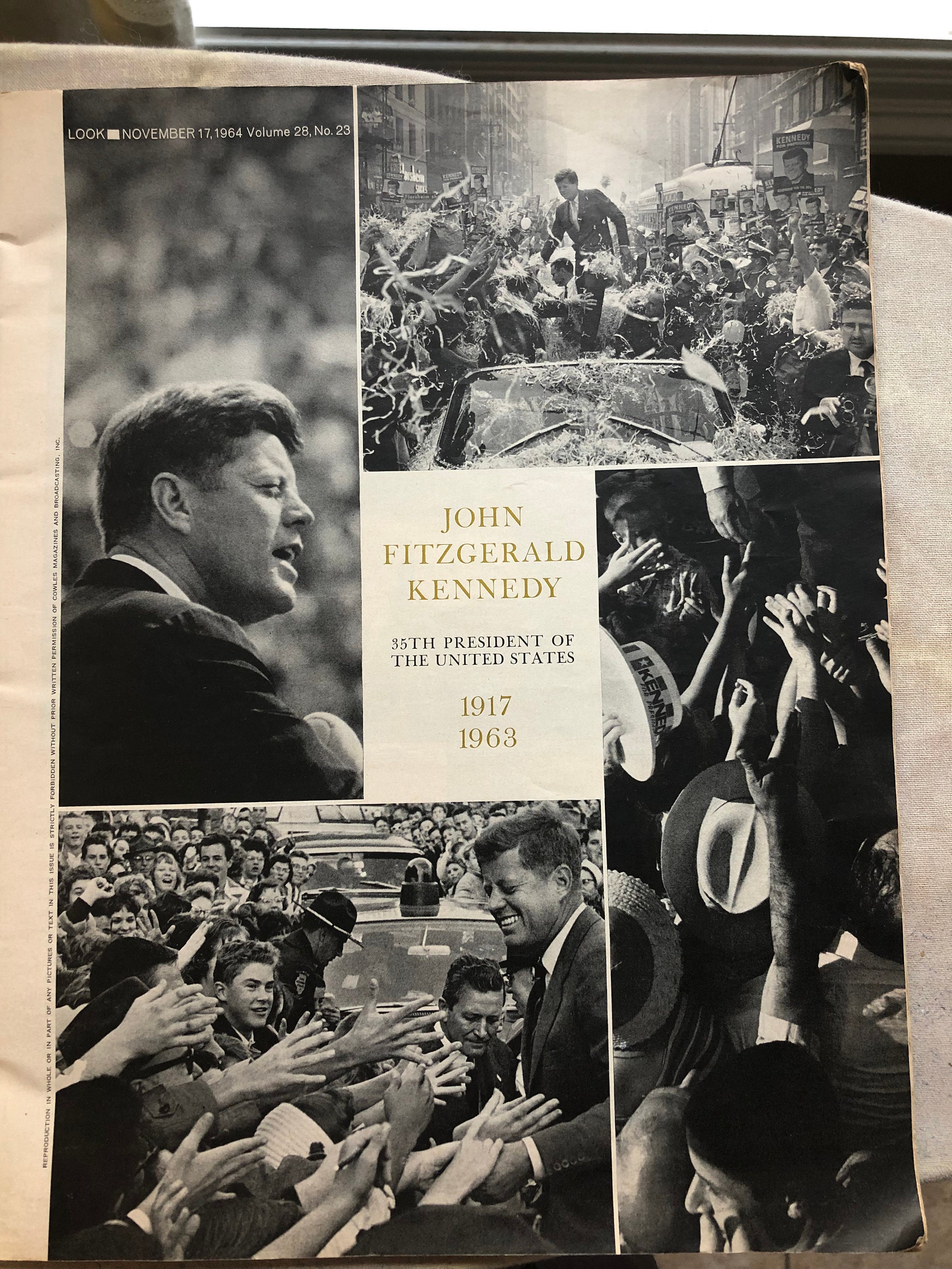 Look Magazine The JFK Memorial Issue 1964 | Etsy