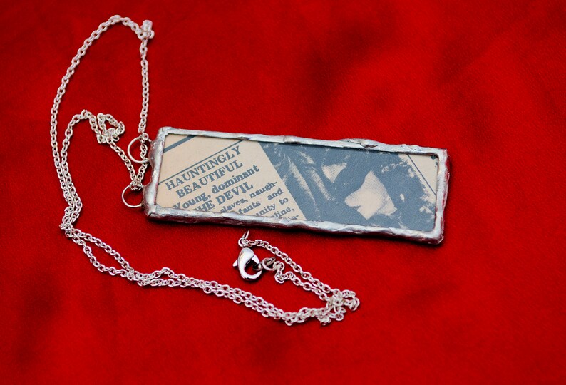 One of A Kind Upcycled Naughty Tramp Stamp Necklace - Etsy