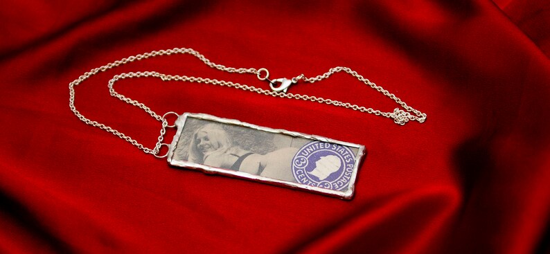 One of A Kind Upcycled Naughty Tramp Stamp Necklace - Etsy