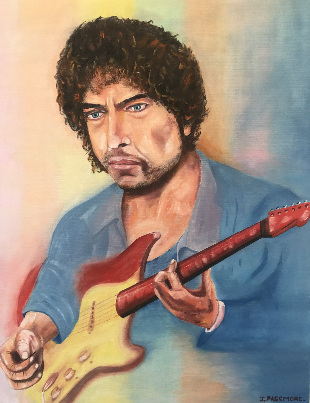 BOB DYLAN. Oil Painting, Fine Art, Original, on Canvas, Famous People ...