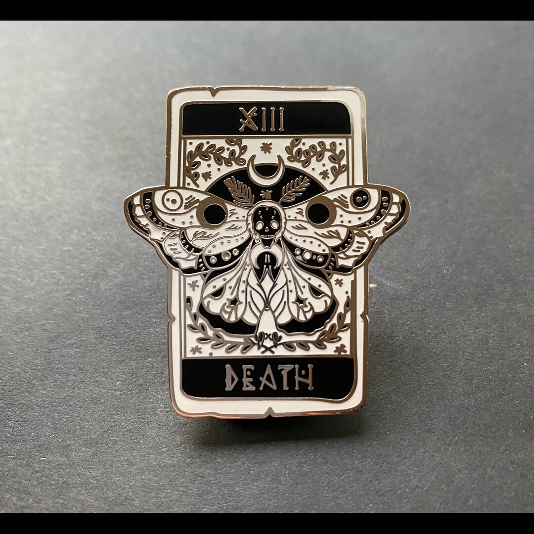 Death's-head Hawkmoth Tarot Enamel Pin - Etsy