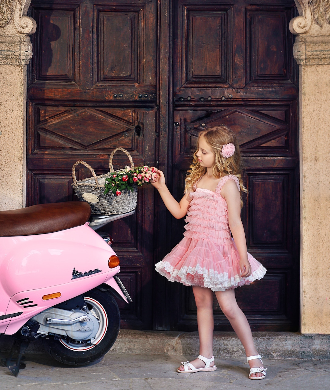Rose Pink Frilly Lace Dress for Girls - Etsy