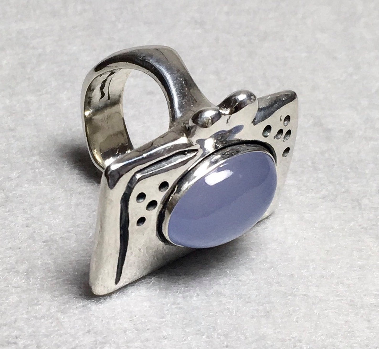 Chalcedony Ring - Etsy