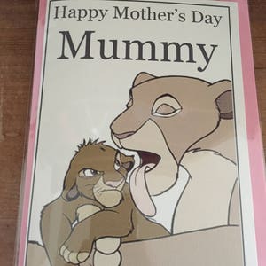 Disney's Lion King Simba and Sarabi Fully Personalisable Mother's Day ...