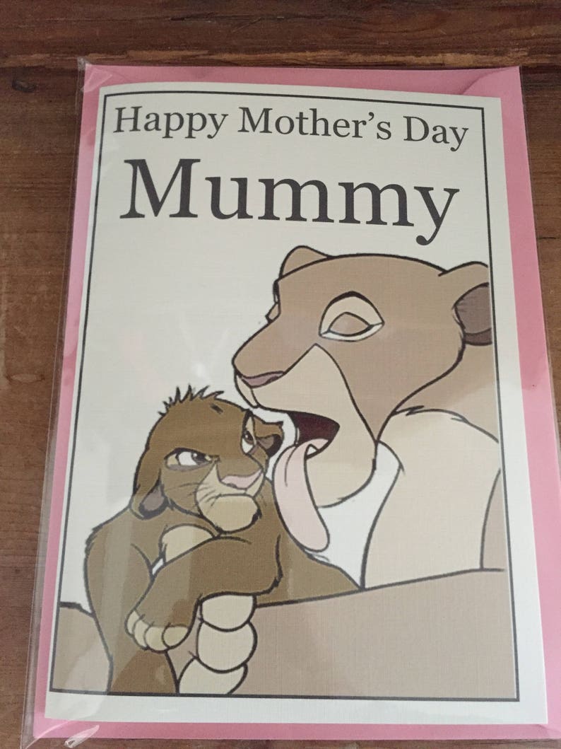 Disney's Lion King Simba and Sarabi Fully Personalisable Mother's Day ...