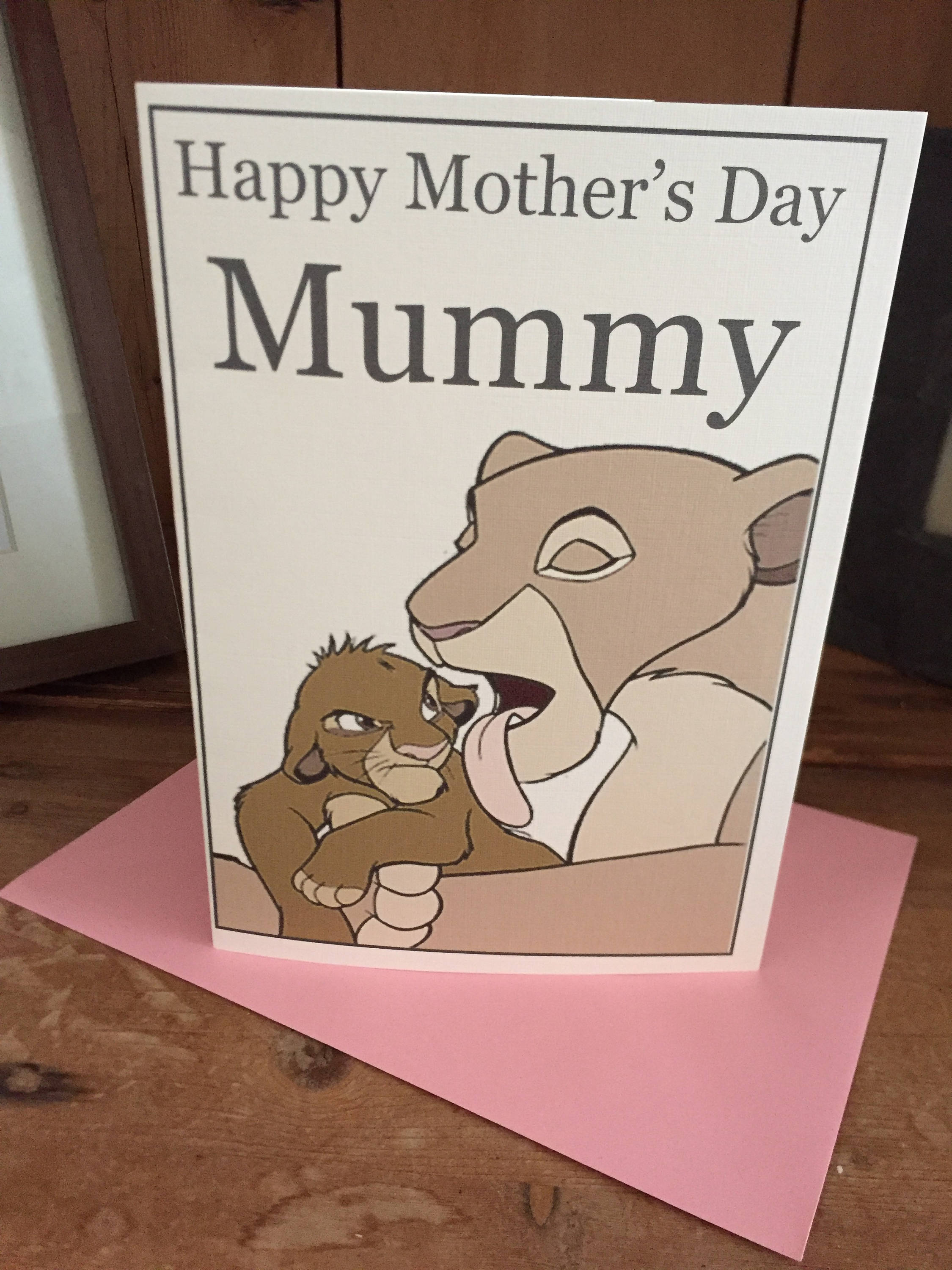 Disney's Lion King Simba and Sarabi Fully Personalisable Mother's Day ...