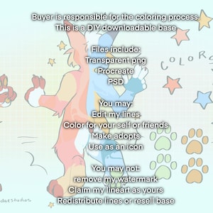 Peace Reference Sheet Furry Base - Etsy