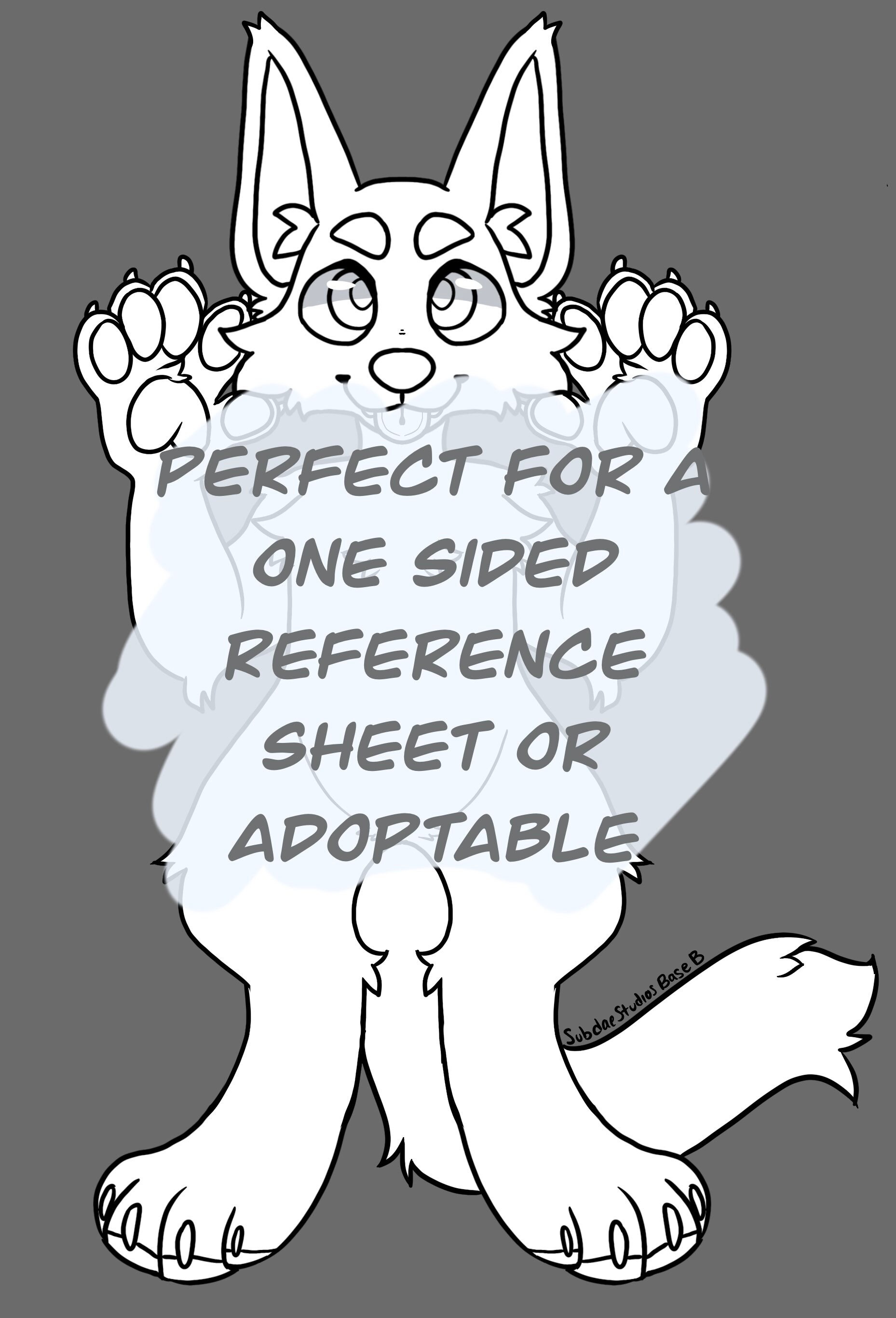 Anthro Furry Adopt Character Base | Etsy