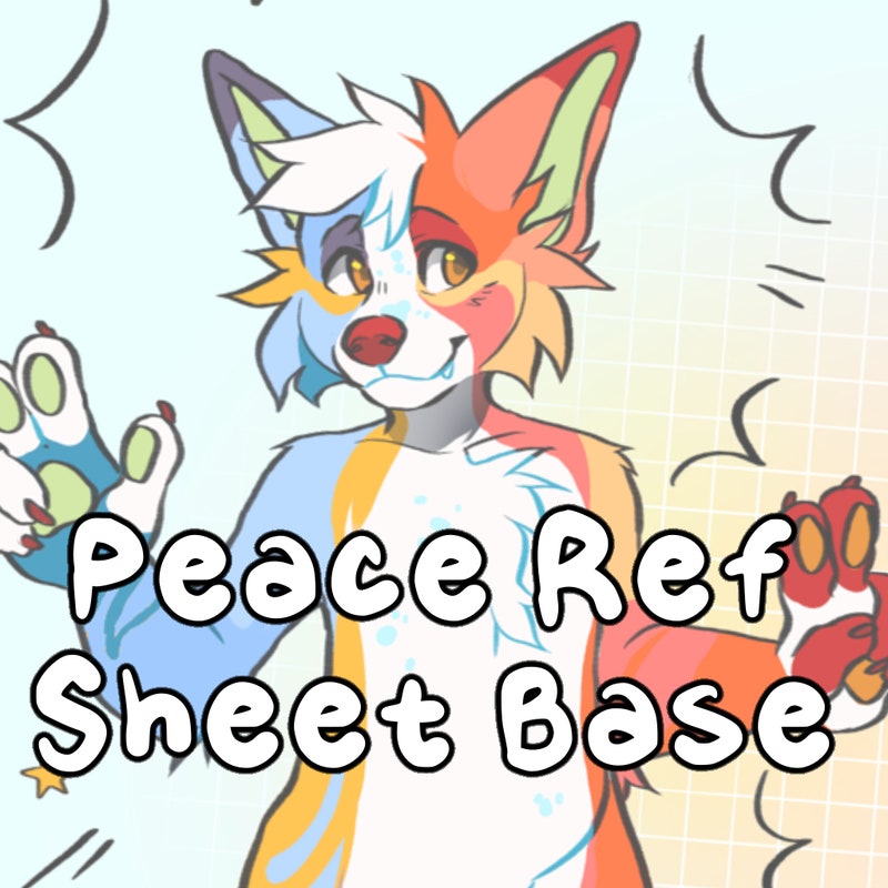 Furry Ref Sheet Base - Etsy