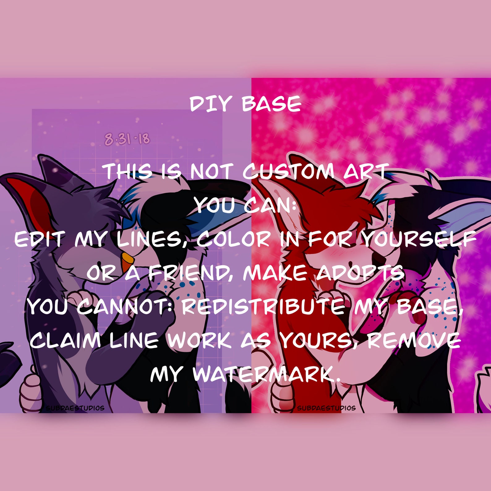 Furry Friends Couple Hug Base - Etsy Canada