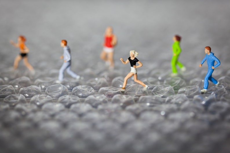 Little People Photographic Print 'just Popping to the Shops' - Etsy