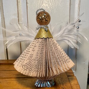 Book Angel, Folded Book Angel, Christmas Angel, Handmade Angel - Etsy