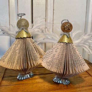 Book Angel, Folded Book Angel, Christmas Angel, Handmade Angel - Etsy