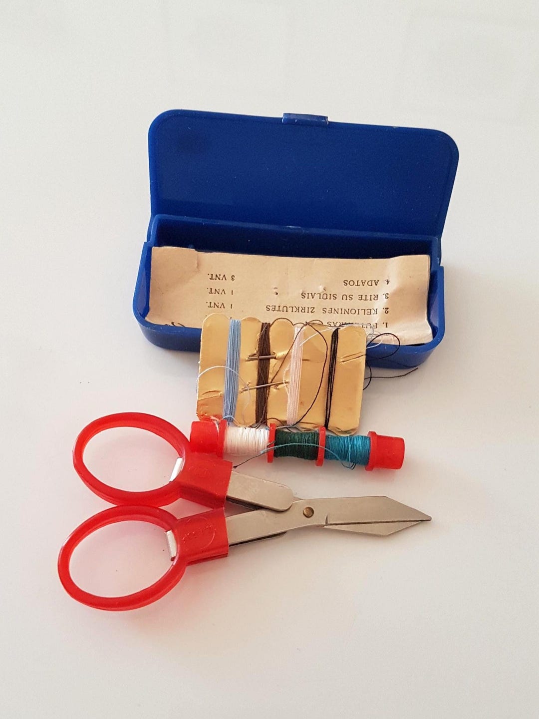 Mini Travel Thread Set in Plastic Box, Soviet Travel Thread Set ...