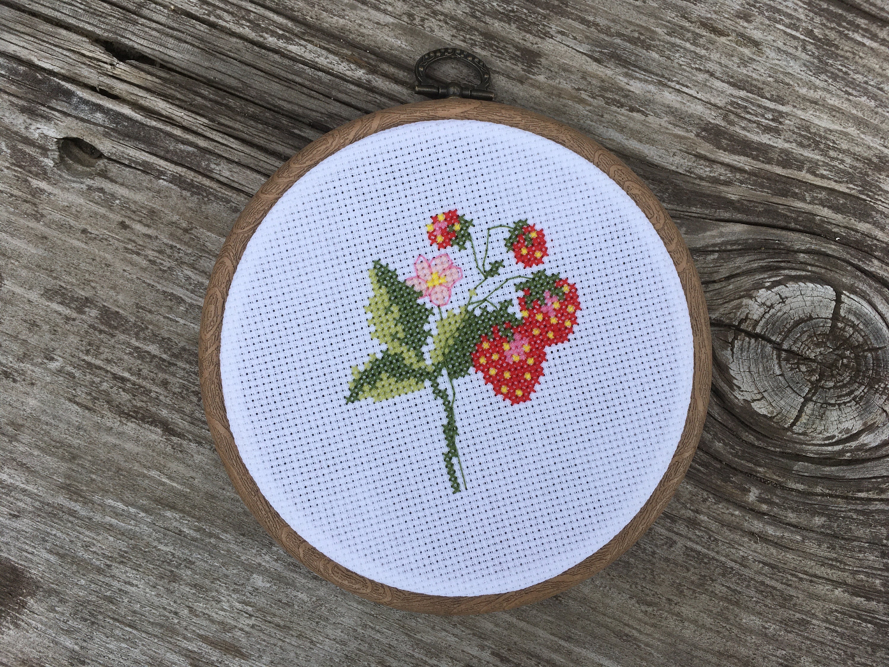 Strawberry Cross Stitch Pattern PDF. Digital Download. - Etsy