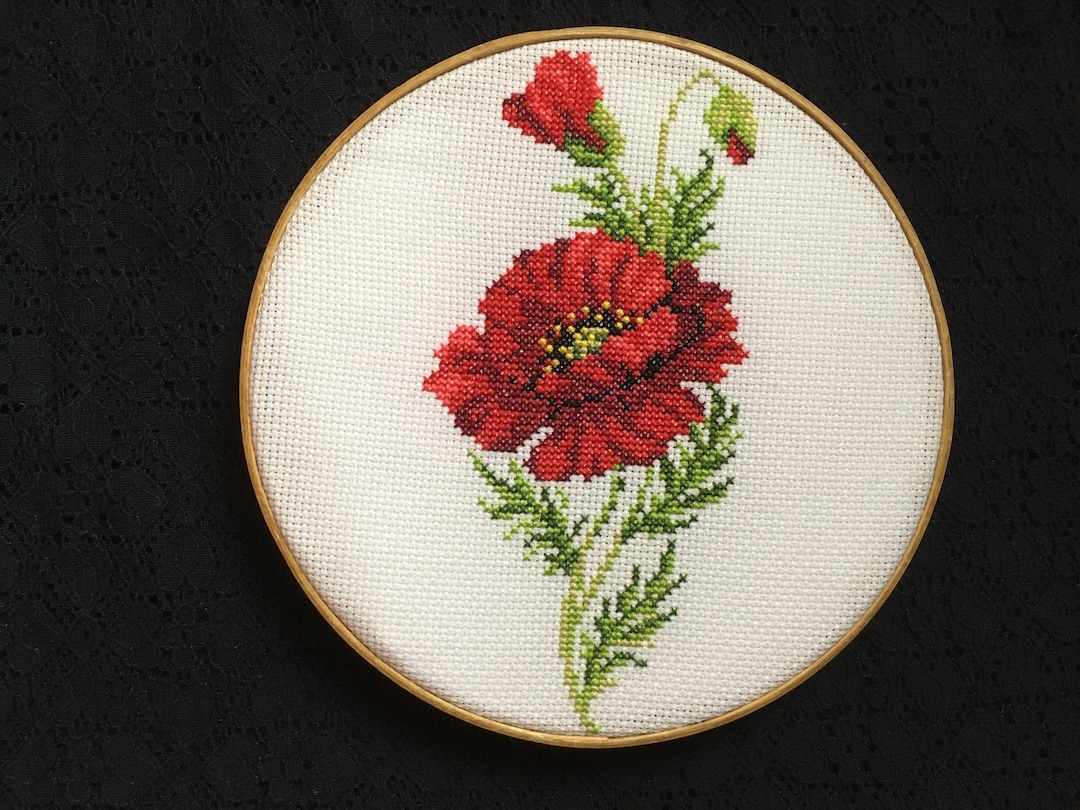 POPPY. Cross Stitch Pattern PDF. Digital Download. - Etsy