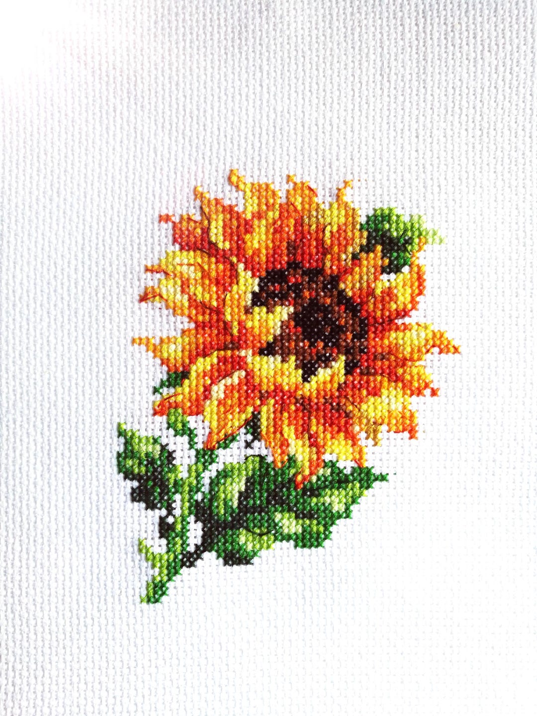 Sunflower Cross Stitch Pattern PDF – Simple Floral Design – Easy ...