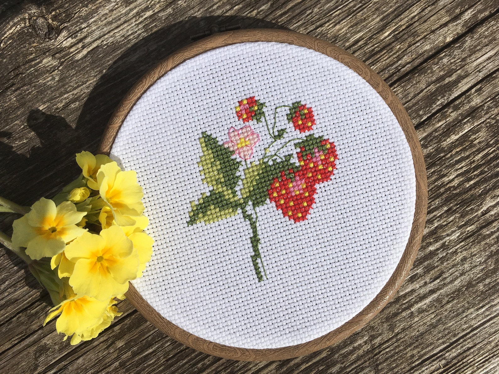 Strawberry Cross Stitch Pattern PDF. Digital Download. - Etsy