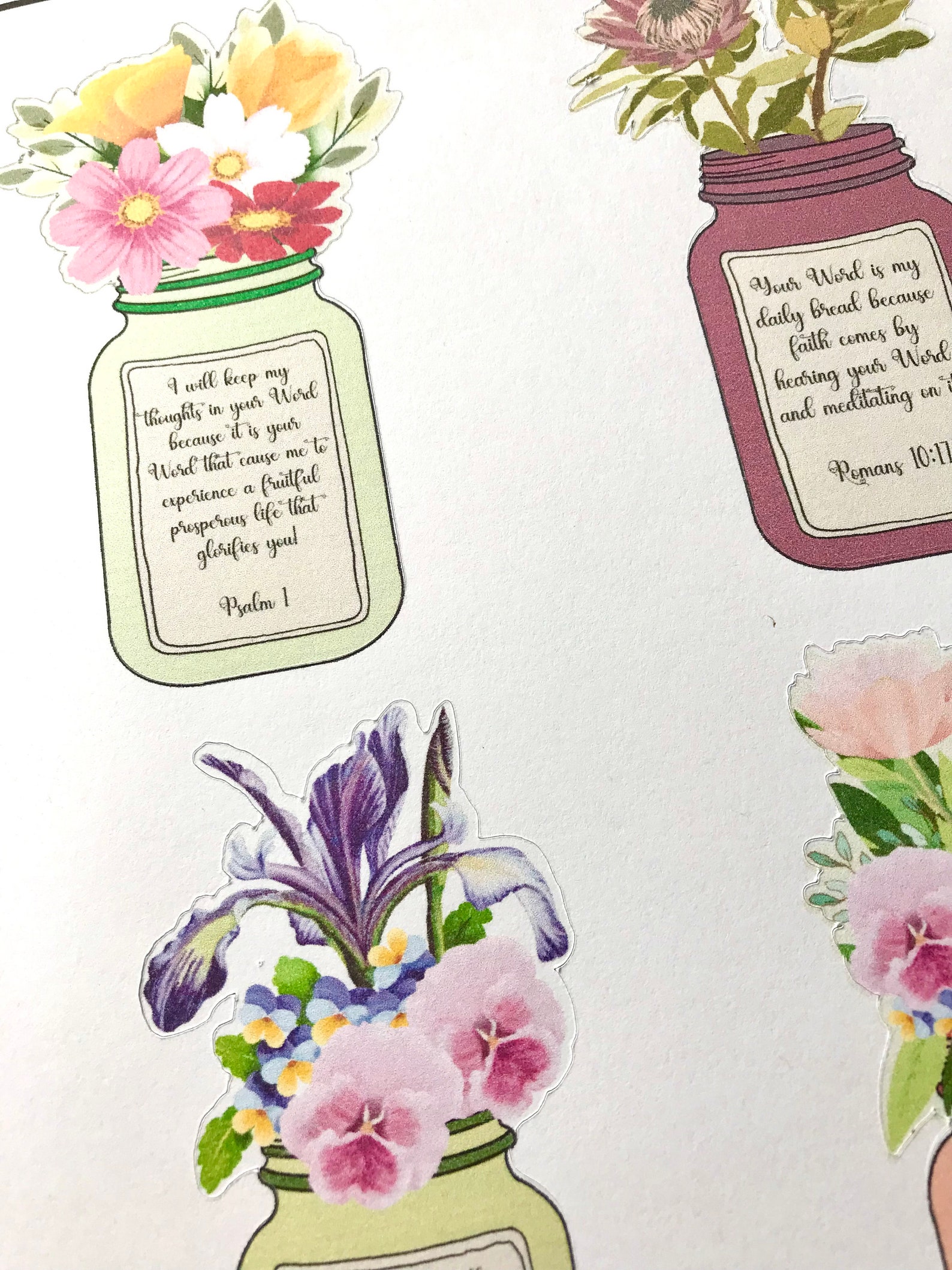 Flower Pots With Bible Verses for Mothers and Woman Printable/little ...