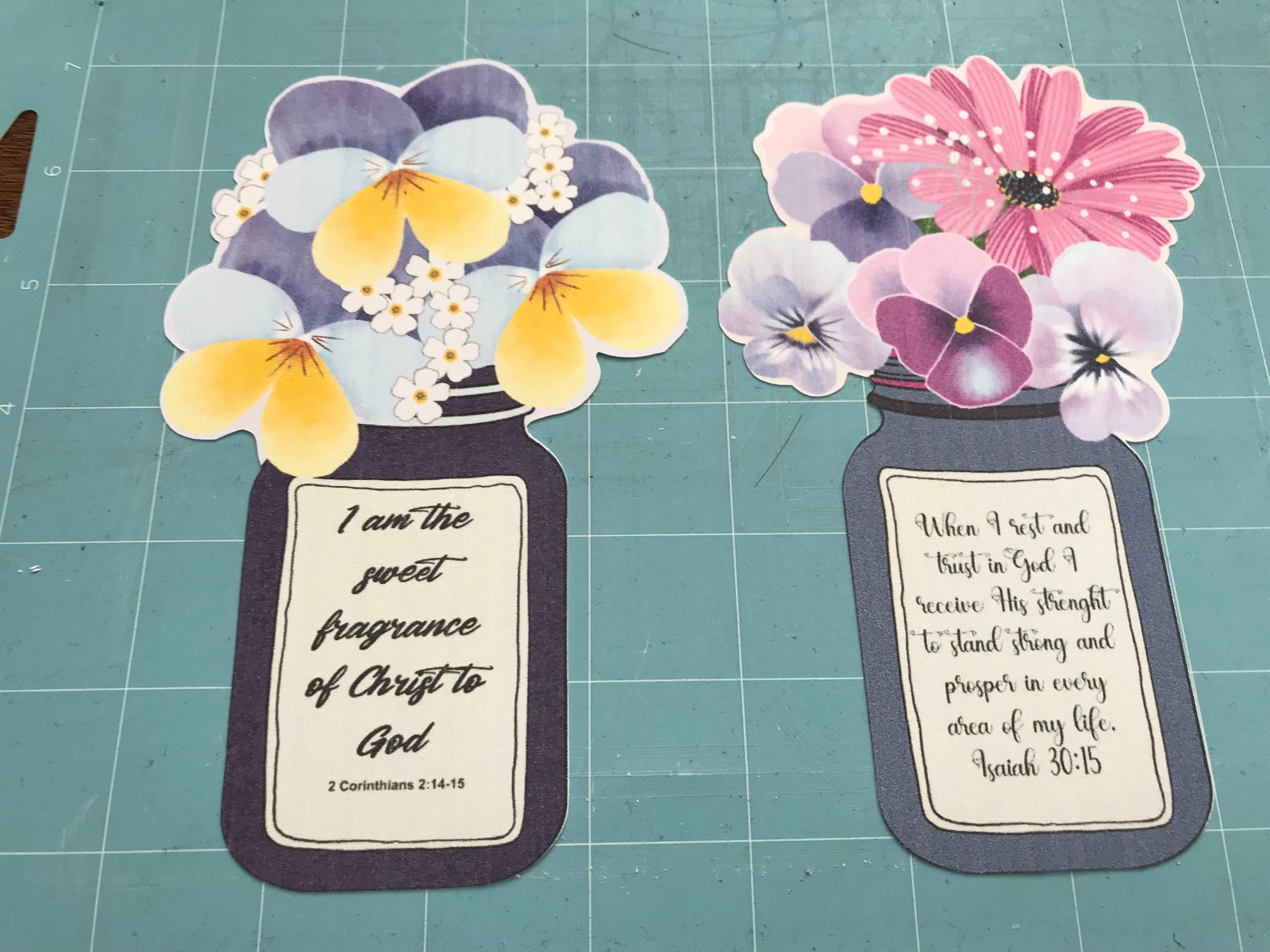 Flower Pots With Bible Verses for Mothers and Woman Printable/little ...