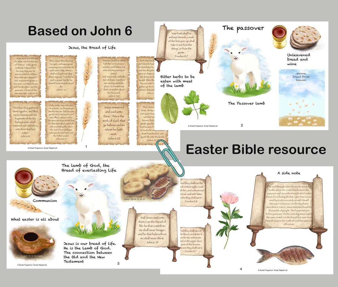 Easter Bible Journaling Pages: Christian Craft & Study (printable) - Etsy