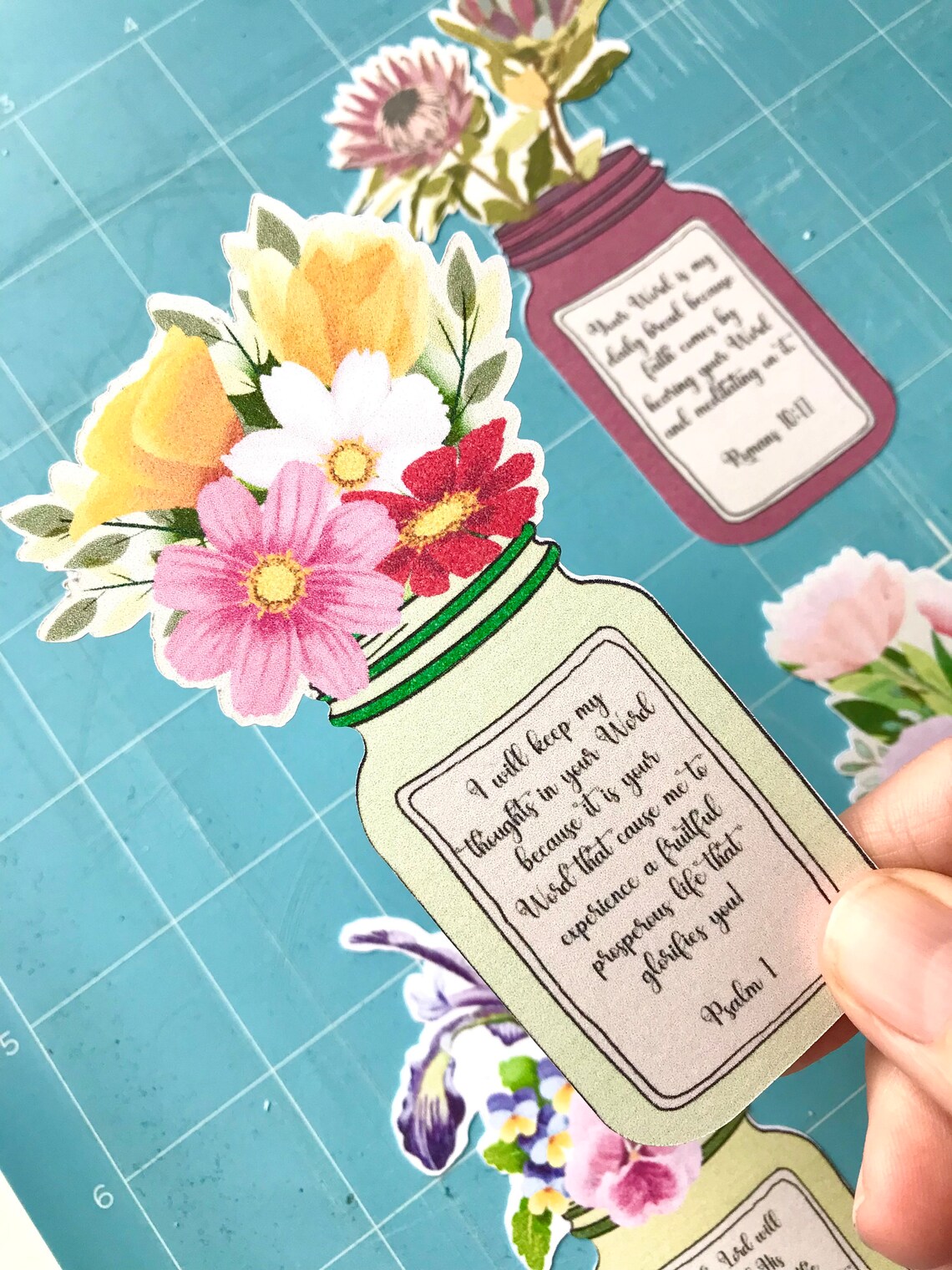 Flower Pots With Bible Verses for Mothers and Woman Printable/little ...