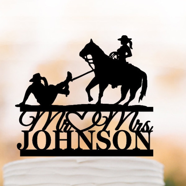 Western Cake Topper - Etsy
