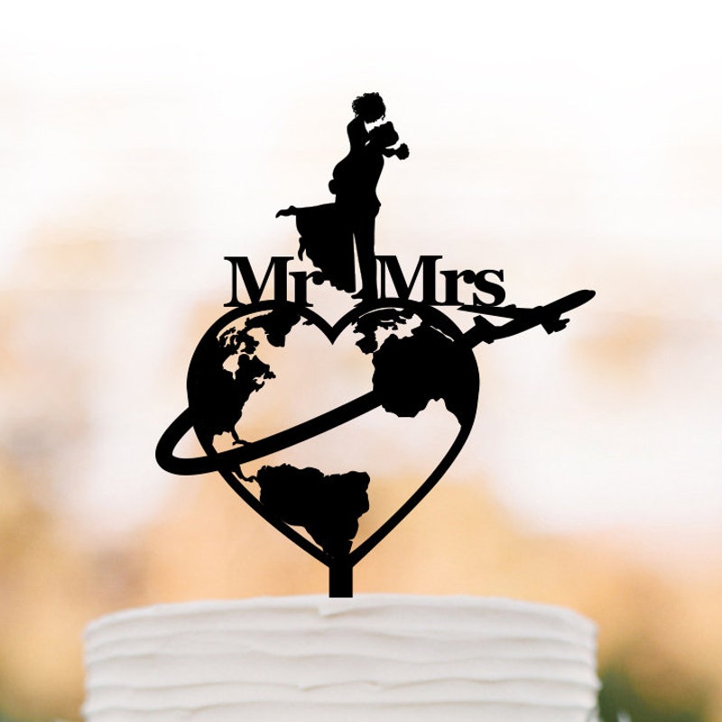 Globe Cake Topper - Etsy