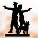 Police Cake Topper With Dog Police Wedding Cake Toppers With Dog ...